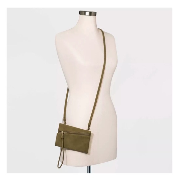 Universal Thread | Bags | Universal Thread Crossbody Wristlet Olive ...